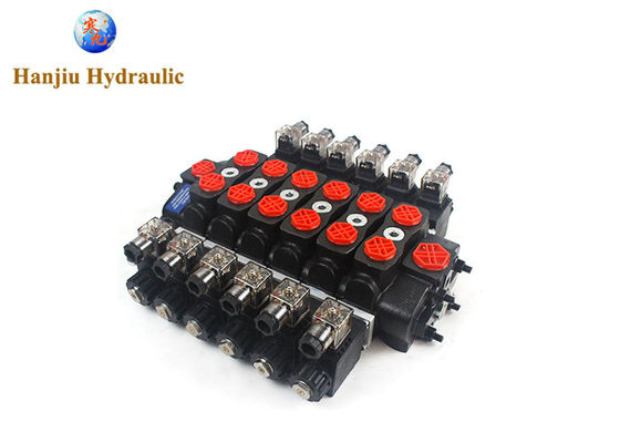Hydraulic Multiple Sectional Directional Control Valve Hssd8 21gpm 12V ...