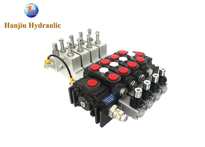 DCV140 Electro Hydraulic 4 Spools Sectional Directional Valve With High ...